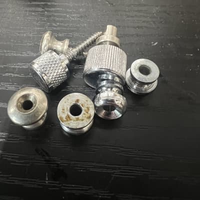 Fender Stratocaster/Telecaster Strap Buttons 60s - Nickel | Reverb