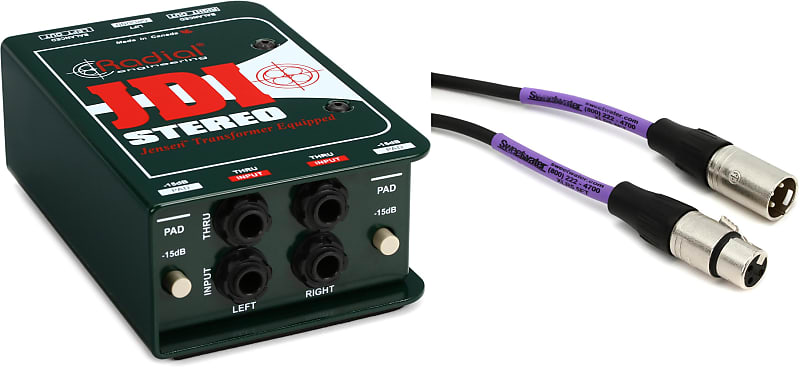 Radial JDI Stereo - Jensen Equipped 2-channel Passive | Reverb