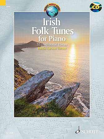 Irish Folk Tunes for Piano (Barrie Carson Turner) Book/CD | Reverb