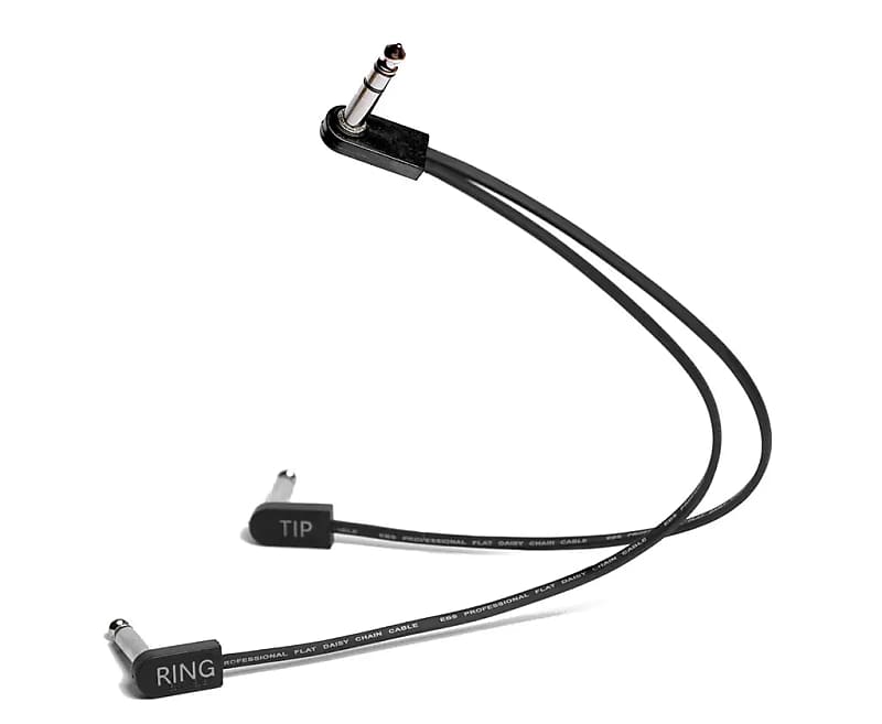 EBS Y-Insert Flat Patch Stereo Cable 30 cm / 12 inches | Reverb