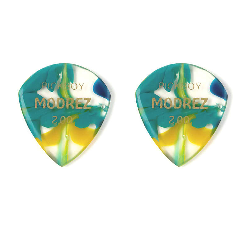 Pickboy Guitar Picks 2-Pack Jazz Style Modrez Resin 2.0mm | Reverb