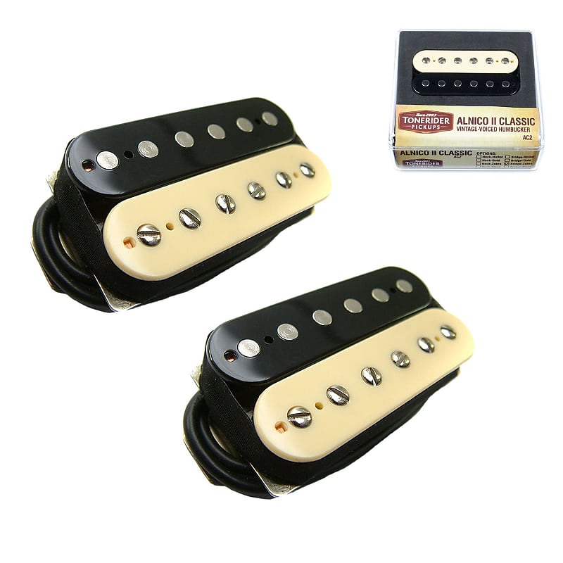 Tonerider AC2 Humbucker Bridge Guitar Pickup Set - Zebra | Reverb