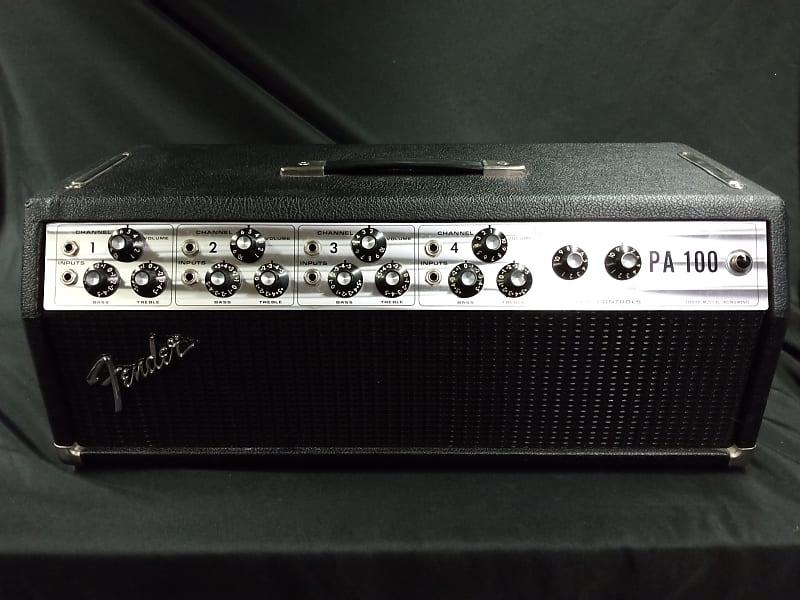 1975 Fender PA 100 Reverb Silver Face Vintage CLEAN Fully | Reverb
