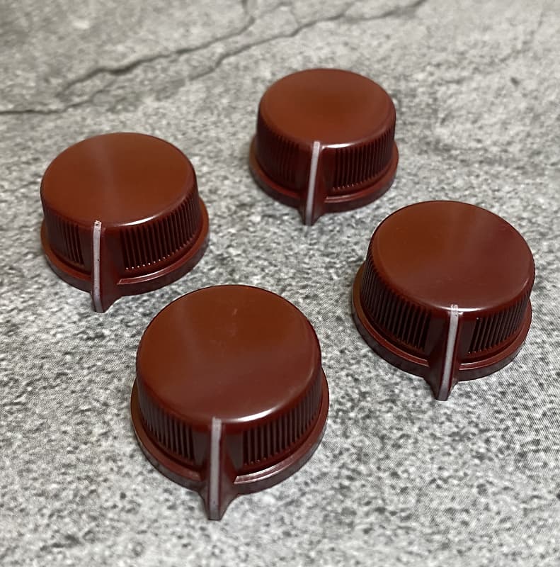 4x Oxblood Red Klon Guitar Pedal Knobs Davies DakaWare | Reverb