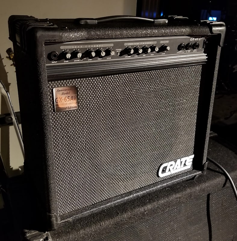 Crate GX-65AV Anniversary Model Limited Edition 1990's Black | Reverb