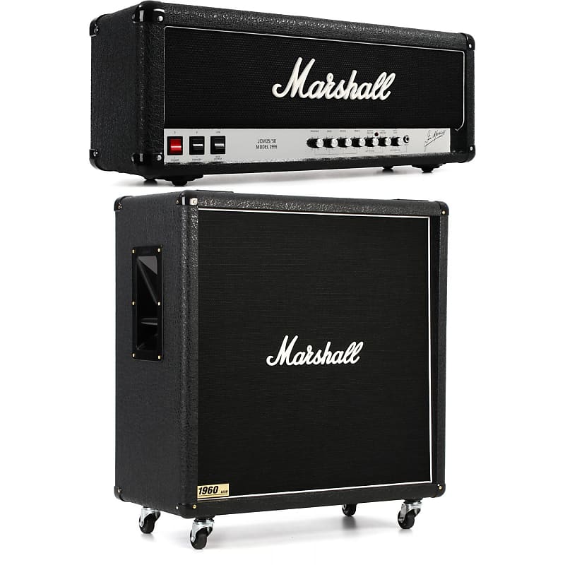 Marshall 2555XBlk Silver Jubilee and 1960B 4x12" Cab Half | Reverb