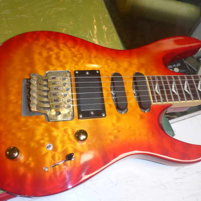 Riff Strat Style Electric Guitar w/Trem System Crowned & | Reverb