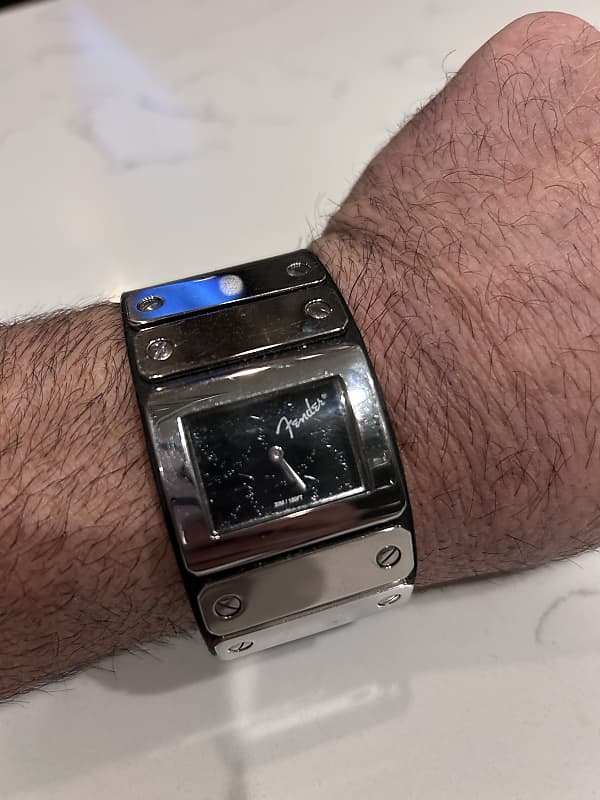 Fender Watch - Silver and Black | Reverb
