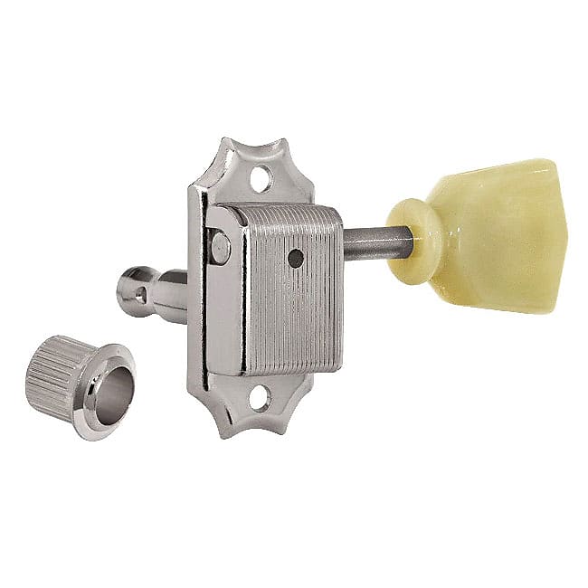 Gotoh SD90 Vintage-Style 3x3 Tuners Keystone Buttons Nickel | Reverb