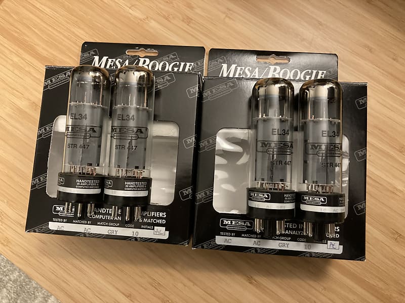 Mesa Boogie Quad Set EL34 STR 447 Tubes | Reverb
