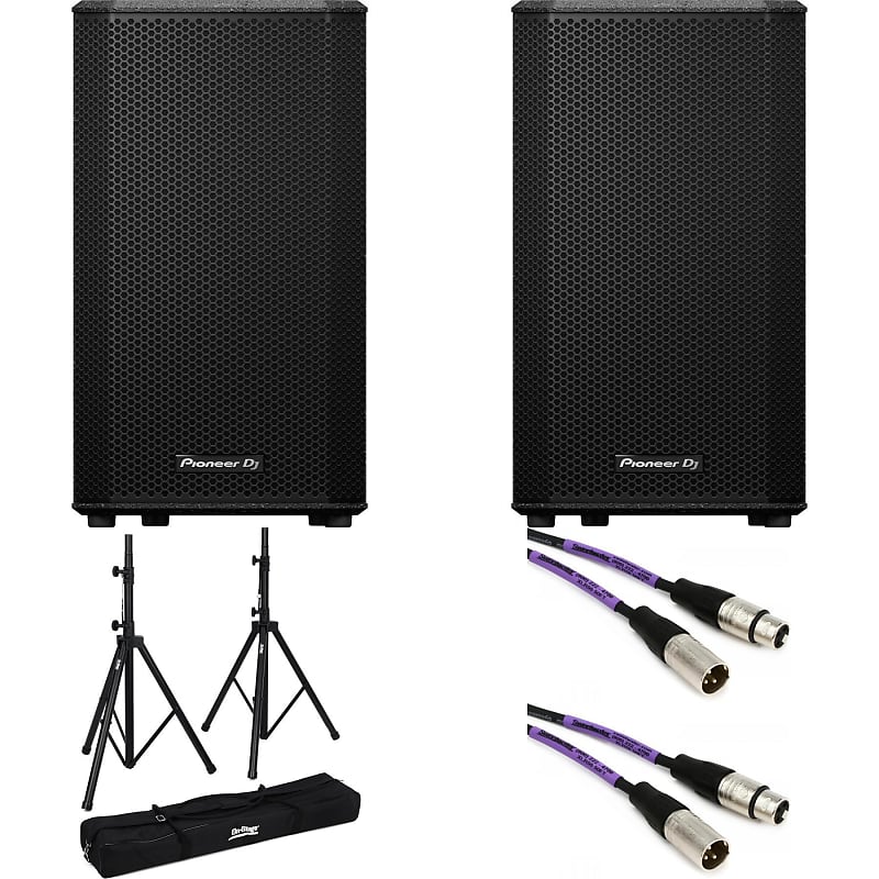 Pioneer DJ XPRS102 10-inch Active Loudspeaker and Stands | Reverb
