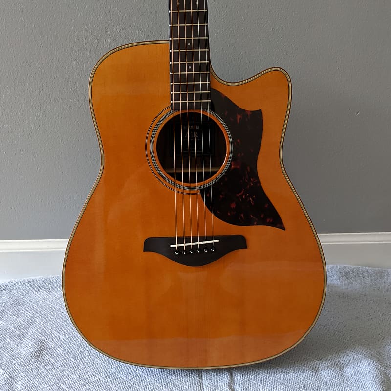 Yamaha A1R VN Folk Cutaway, Rosewood, Vintage Natural | Reverb