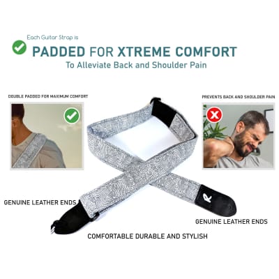 Robot Guitar Strap-Retro Blue Green Silver Robots Guitar | Reverb