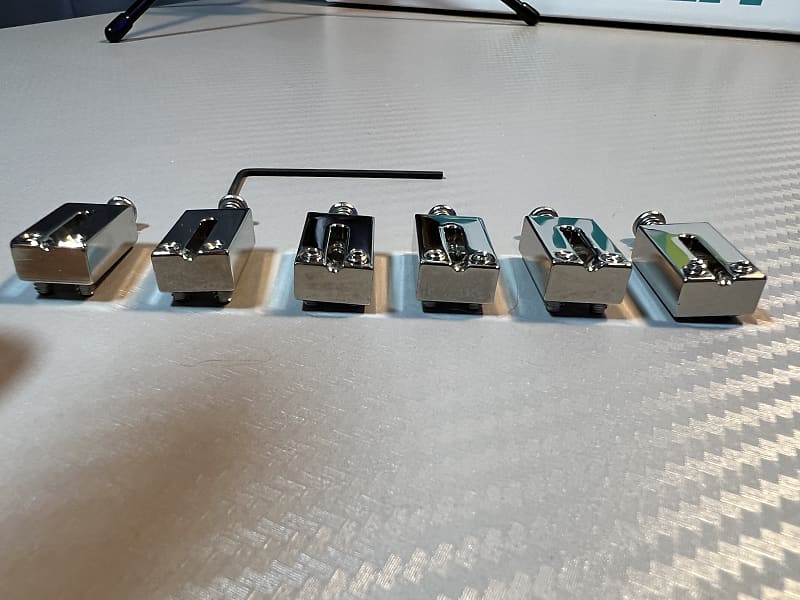 MannMade USA PRS SE SILVER SKY BRIDGE SADDLES 2024 - NICKEL | Reverb