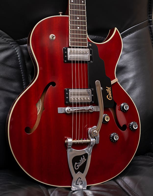 1999 GUILD USA Starfire III - With OHSC - Thinline - Mahogany | Reverb