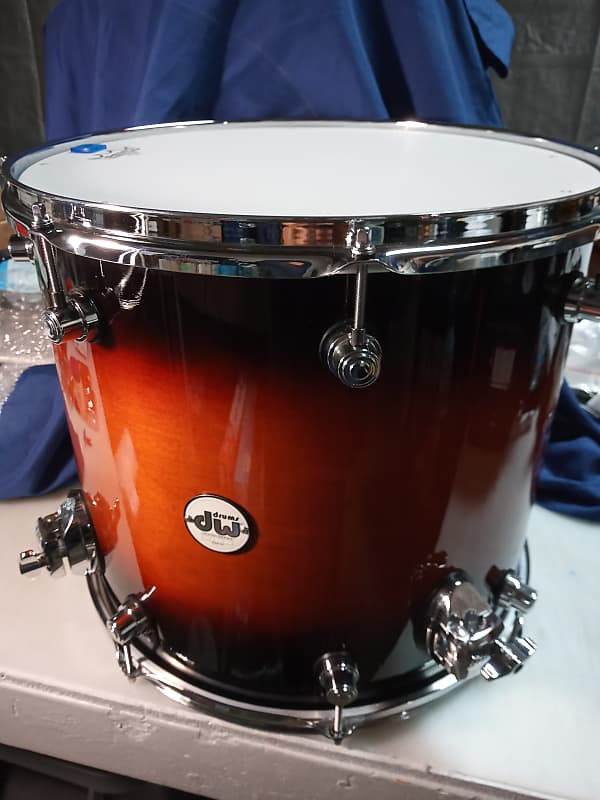 DW Design Series 16x14" Floor Tom 2014 - Tobacco Burst | Reverb