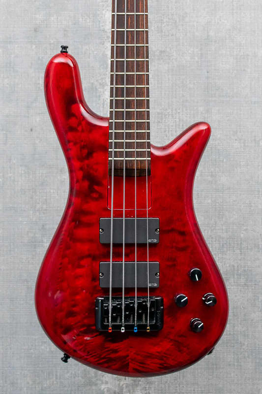 Used Spector Bantam 4 Black Cherry Gloss (w/ Spector Case) | Reverb