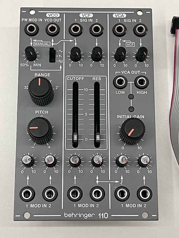 Behringer 110 VCO/VCF/VCA Eurorack Module 2020's - Grey | Reverb