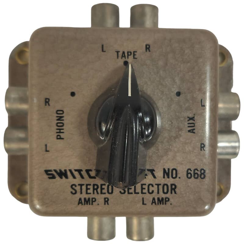 Vintage 1960s Switchcraft 668 Stereo Selector Switch (Phono, | Reverb