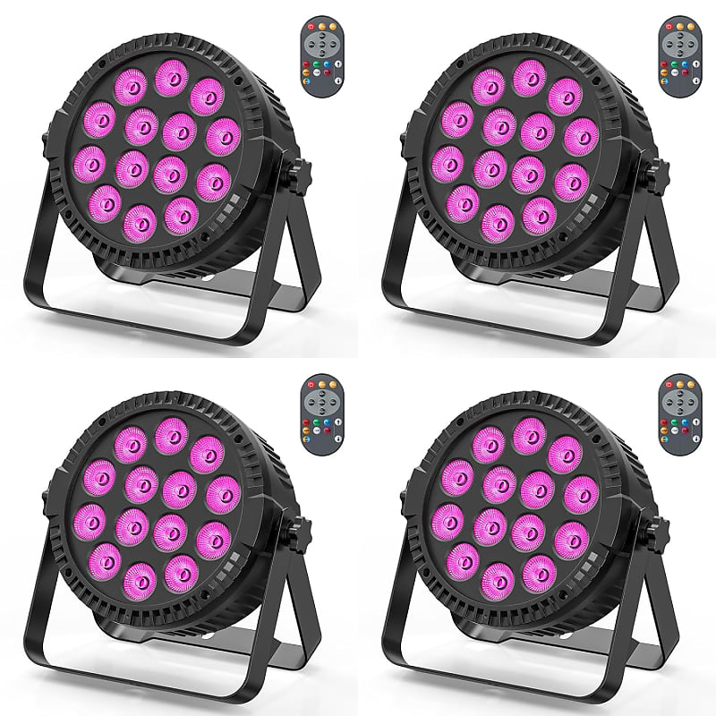 Stage Lights, 4 Pack U`King Led Par Lights Rgbw Dj Stage | Reverb