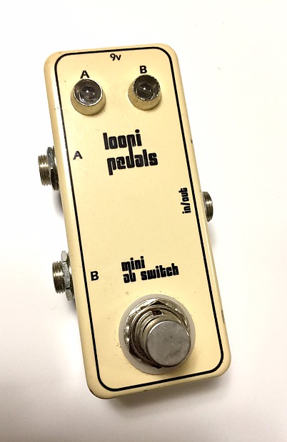 Loopi Pedals Mini A/B Switch Pedal Creme/Black | Reverb