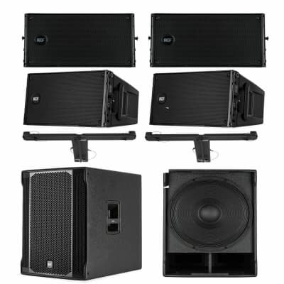 4x RCF HDL10A Active Line Array 2X RCF SUB708-AS II Active | Reverb