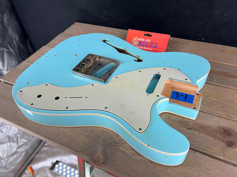 Real Life Relics Nitro 69 Thinline Tele® Telecaster® Body | Reverb