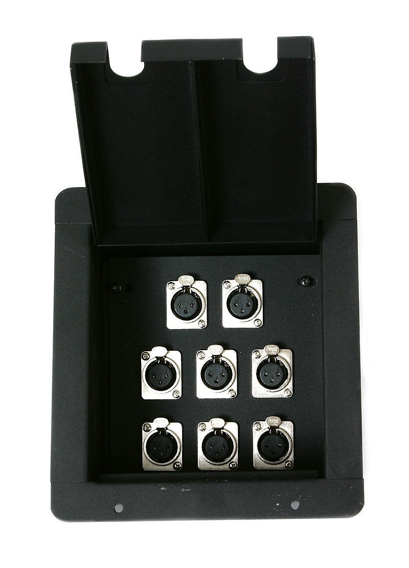 Elite Core Audio FB8 Recessed Floor Box with 8 XLR Female | Reverb UK