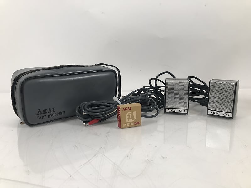 Vintage AKAI M-7 Tererecorder Dynamic Microphone Kit | Reverb