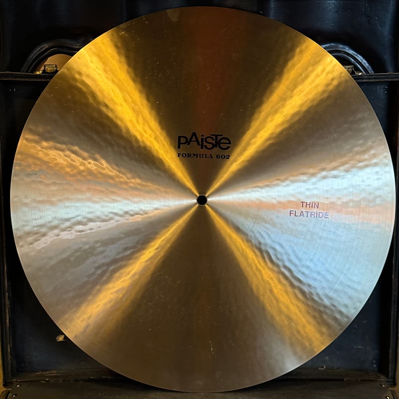 NEW Paiste 20" Formula 602 Classic Thin Flat Ride Cymbal - | Reverb