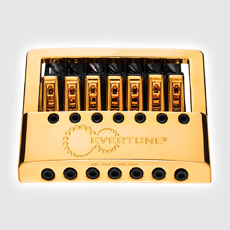 Evertune F Model 7 String Bridge For Strat Style Guitars Reverb