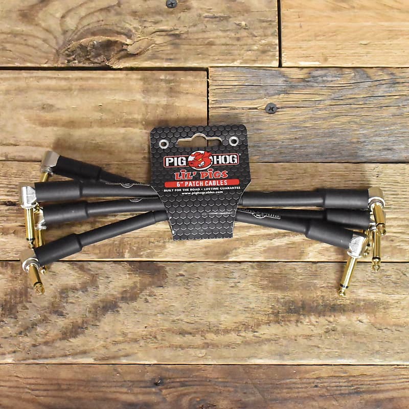 Pig Hog Lil Pigs Cables - 6" (4 Pack) | Reverb