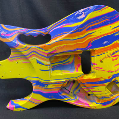 Swirled Alder 6 string Jem style guitar body, HSH, OSNJ - | Reverb