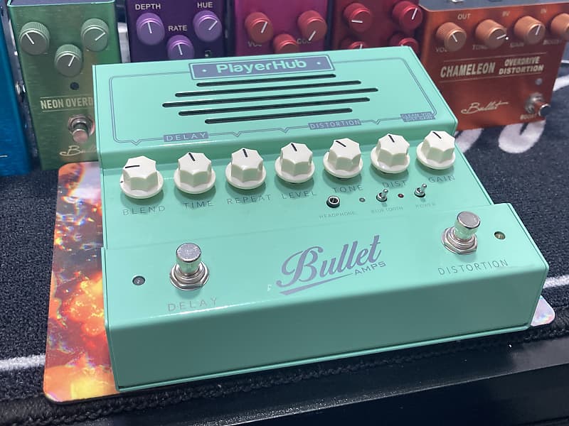 Bullet Player Hub Delay & Distortion Pedal Green (Open Box) | Reverb