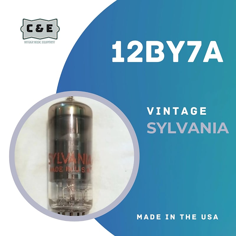 Sylvania Vintage 12BY7A Vacuum Tube | Reverb