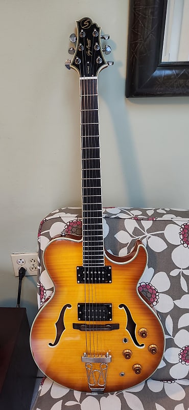 Samick Royale semi-hollow electric archtop guitar | Reverb