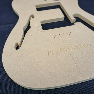 72 Thinline Telecaster Body Template ~ MDF 1/2" CNC ~ Guitar | Reverb