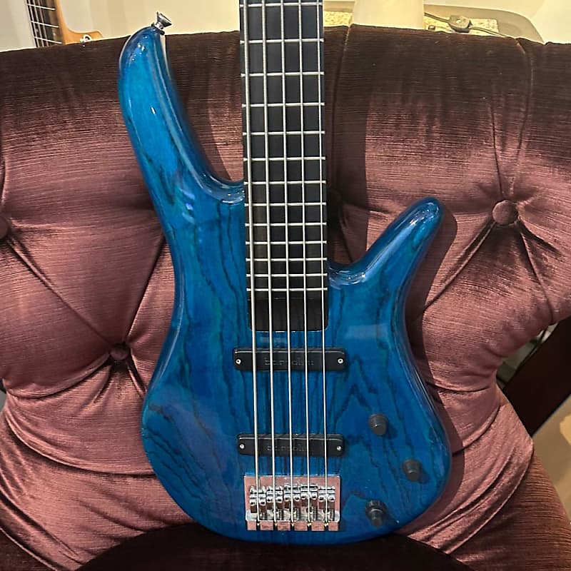 Zon Sonus Custom 5 String Bass w/ Bag - Electric Blue | Reverb