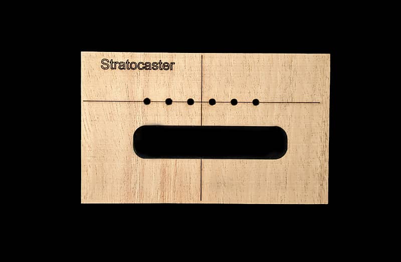 Stratocaster 6 point 2 piece Bridge Routing Template (2 1/6" | Reverb