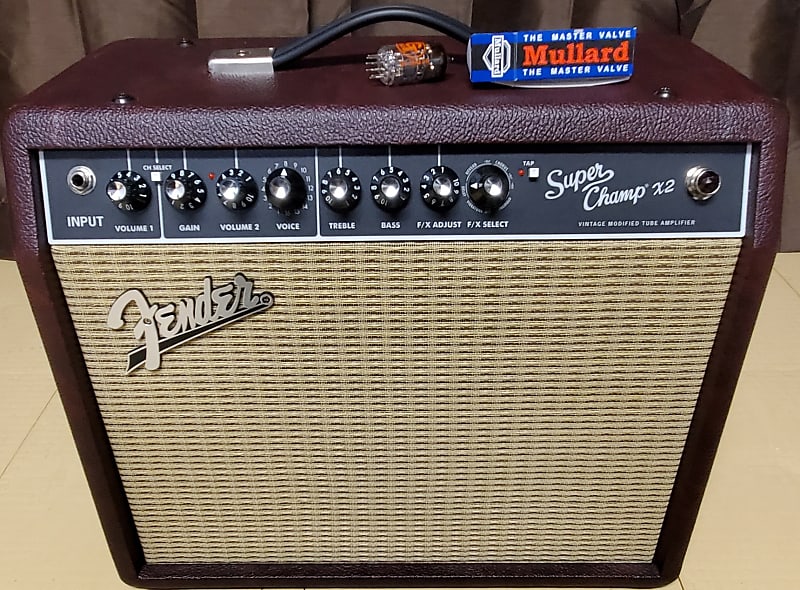 Fender Super Champ X2 FSR 1x10" 15-watt Tube Combo Amp Wine | Reverb