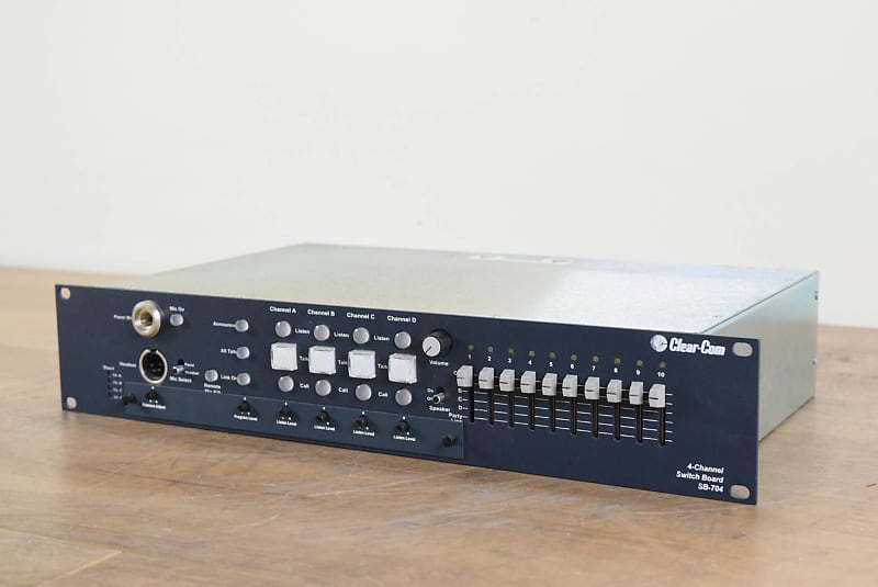 Clear-Com SB-704 4-Channel 2RU Switchboard Main Station | Reverb