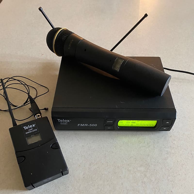Telex Wireless Handheld System FMR-500 W/ Bodypack & Lapel | Reverb