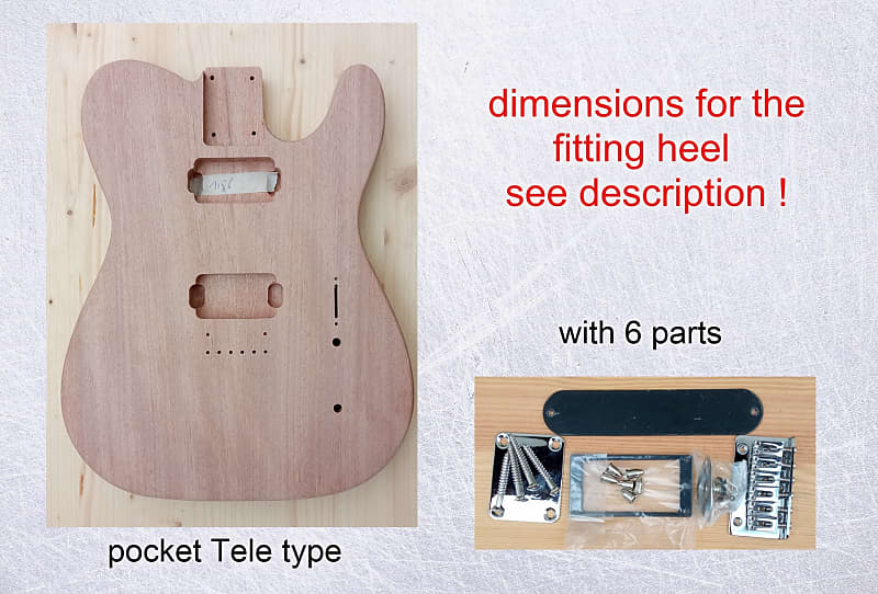 Tele / Telecaster style Body - mahogany 2 piece 1,86 kg - | Reverb