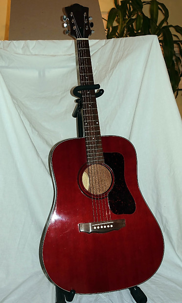Guild D25 Cherry- Westerly RI 1972 Cherry | Reverb