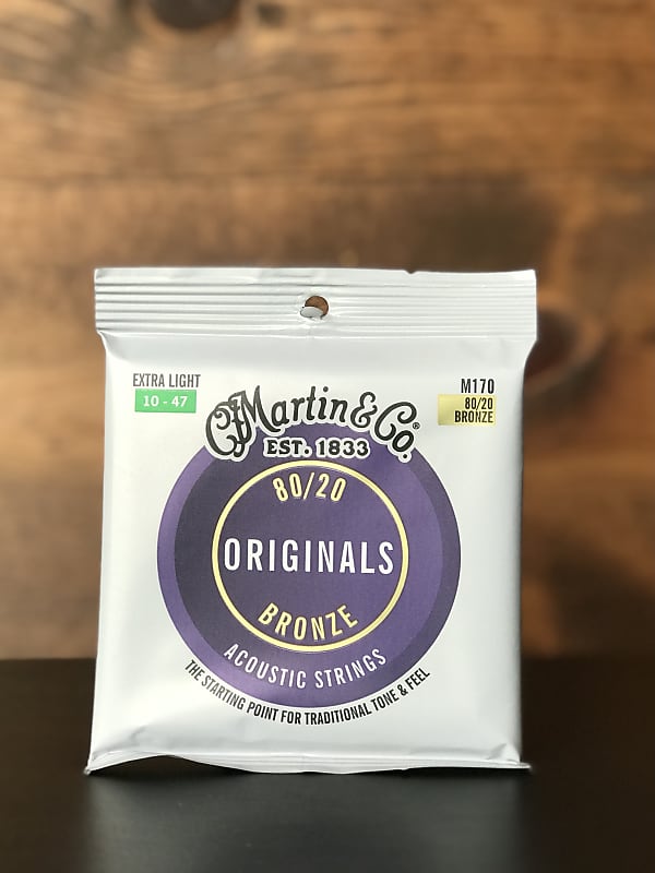 Martin & Co. M170 Original Acoustic Strings Guitar Extra | Reverb