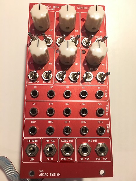 ADDAC 802 VCA Quintet Mixing Console Red | Reverb