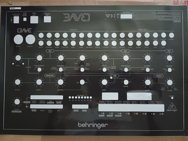 Behringer Crave Custom Overlay Heinakroon | Reverb