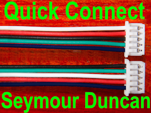 2 Gibson Quick Connect adapters w/ Seymour Duncan Wire Color | Reverb