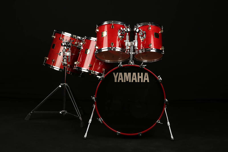 Yamaha 90s Maple Custom Red Maple 10/12/14/16/22 - Used | Reverb