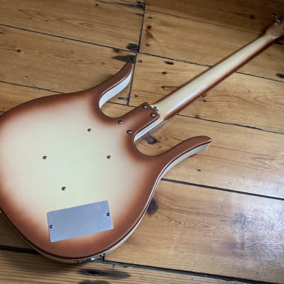 Danelectro '58 Longhorn Short Scale Bass Guitar Copperburst | Reverb